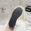 Black Rubber Wedge Platform Sandals - Designer Slides & Sandals for Wo ...